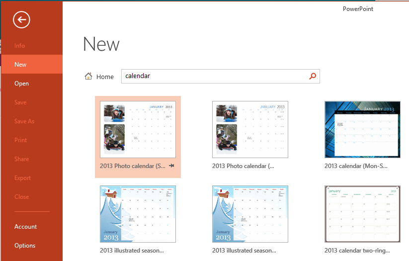 PowerPoint: How to insert an monthly calendar? – Anand, the Architect