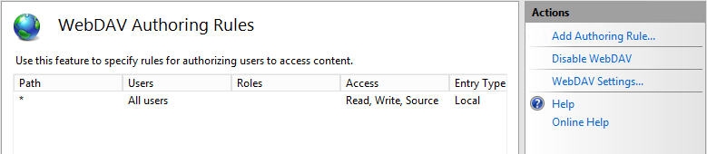 IIS: Publish Windows Share to WebDAV site – Anand, the Architect